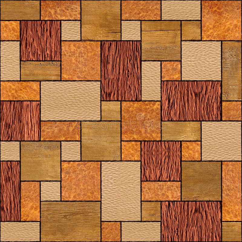 Abstract Wooden Grid. Repeating Geometric Tiles Stock Vector ...
