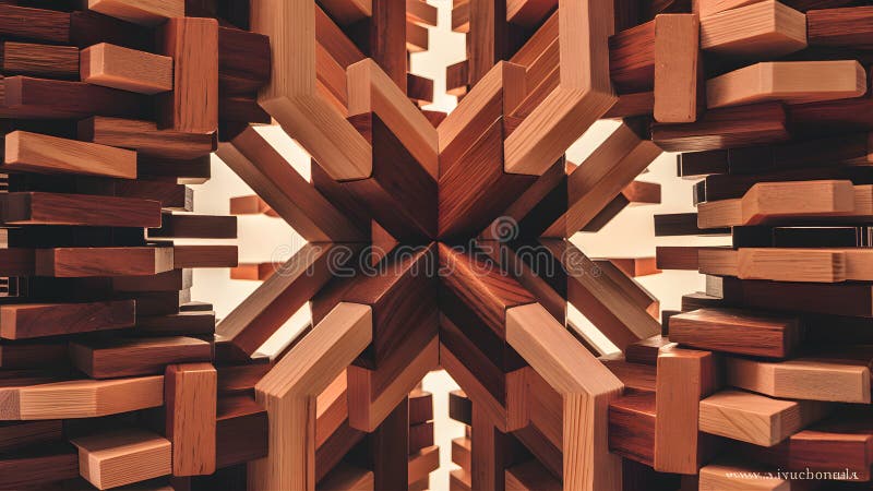 Abstract Wooden Structure stock illustration. Illustration of ...