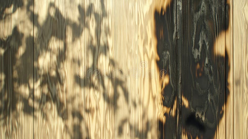 Abstract Wooden Texture with Burn Marks and Leaf High Quality Image ...