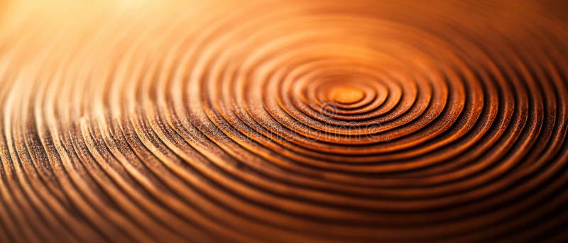 Abstract Wooden Texture with Concentric Circles Stock Illustration ...