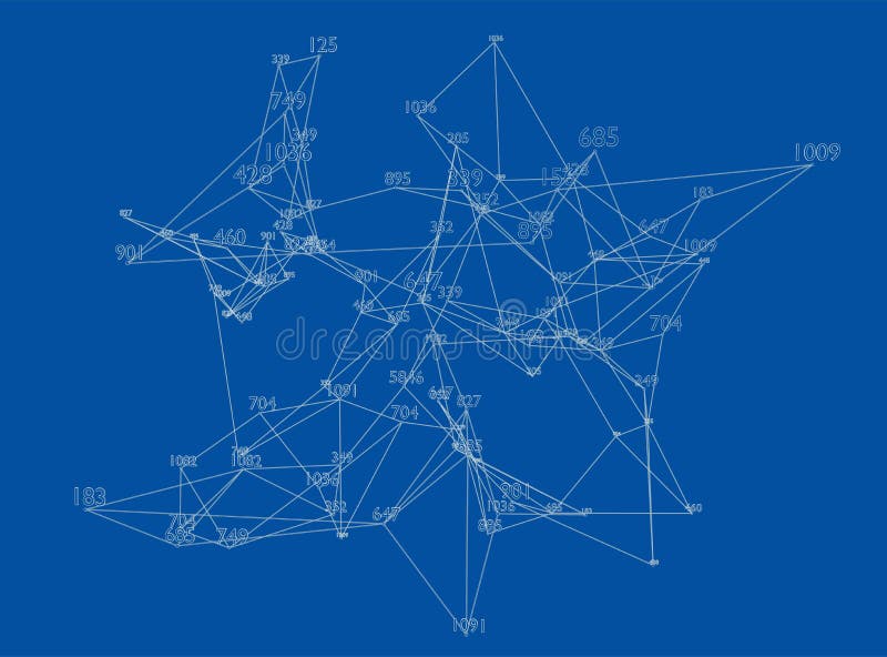 Abstract Word Cloud Outline Stock Illustration - Illustration of point ...