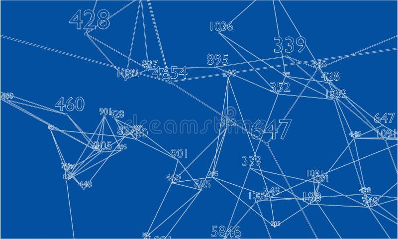 Abstract Word Cloud Outline Stock Illustration - Illustration of plexus ...