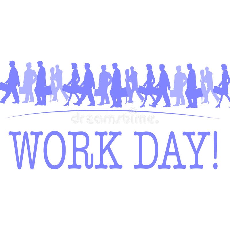 Happy Work Day stock vector. Illustration of industrial - 114327754