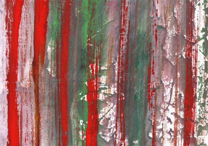 Abstract Red Green Painting Stock Illustration - Illustration of color ...