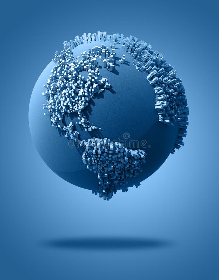 Abstract world stock illustration. Illustration of ocean - 17434022