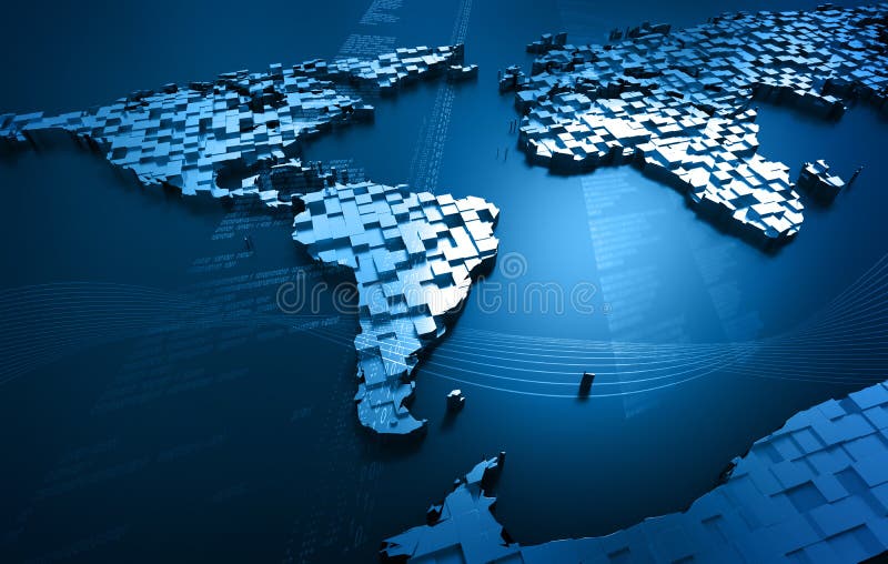 Abstract world stock illustration. Illustration of city - 17829516