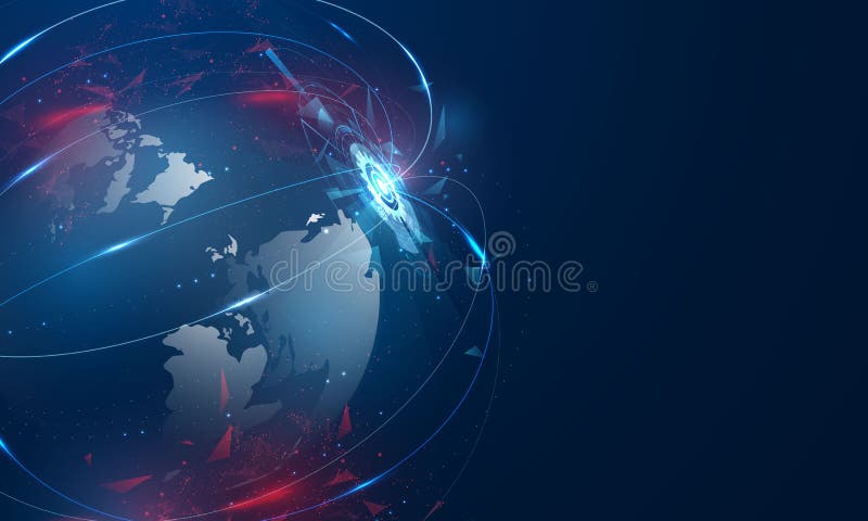 World Computer Network Technology. Technology Communication Stock ...