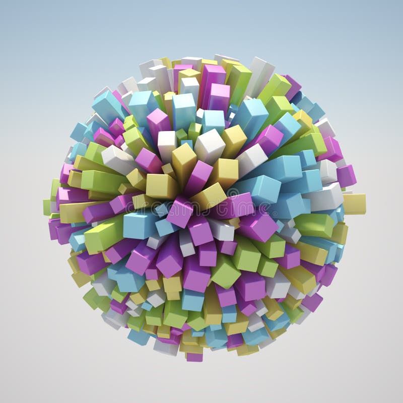 Abstract World stock illustration. Illustration of cube - 56806991