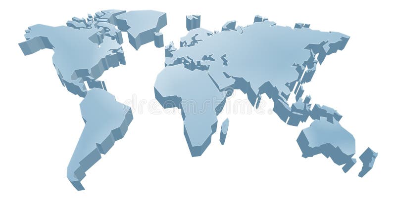 World Earth Map Global Background Stock Vector - Illustration of flat ...