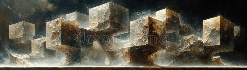 Abstract World of Floating Paradoxical Structures Creates Surreal ...