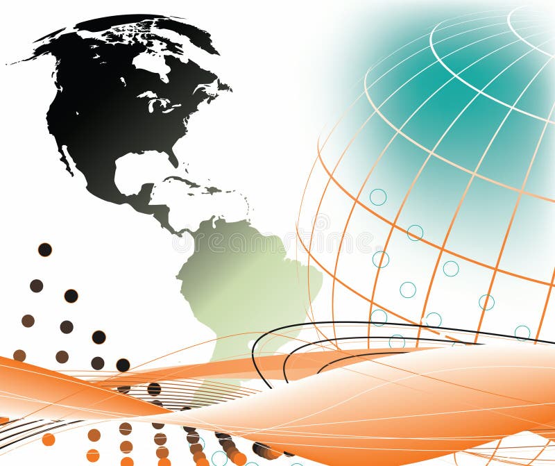 Abstract World Globe Design Stock Vector - Illustration of atlantic ...