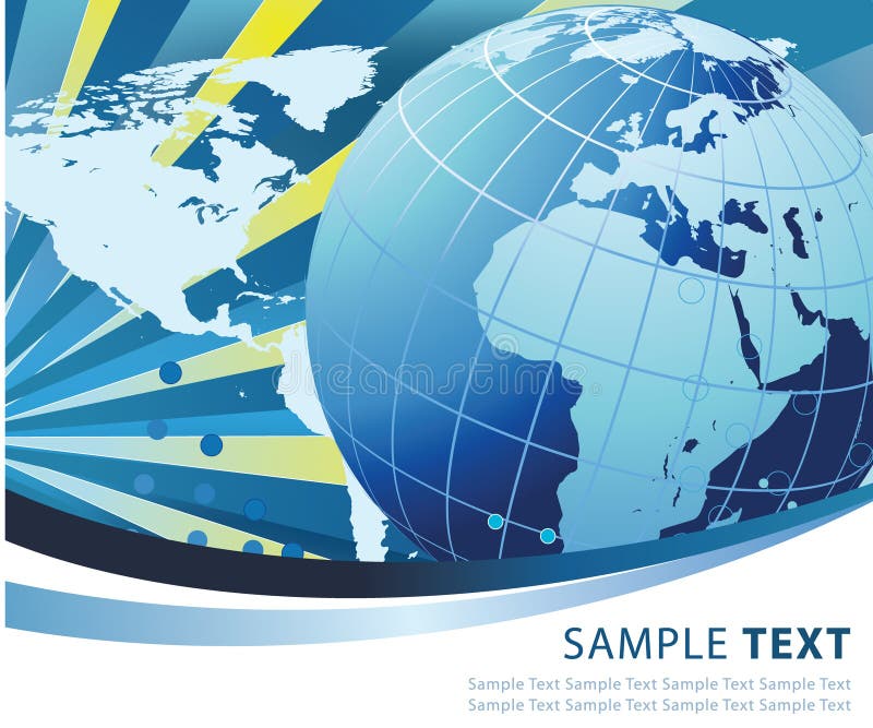 Abstract World Globe Design Stock Vector - Illustration of graphic ...