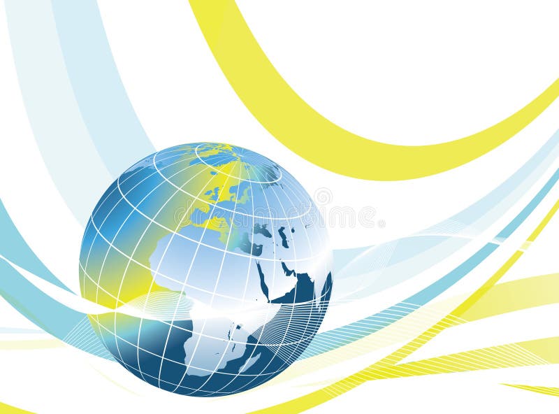 Abstract World Globe Design Stock Illustration - Illustration of ...