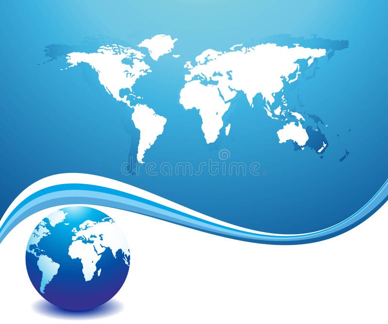 Abstract world map stock vector. Illustration of world - 13282716