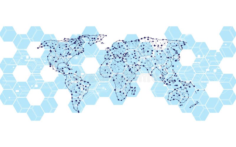 Abstract World Map Digital Texture Pattern Technology Innovation ...