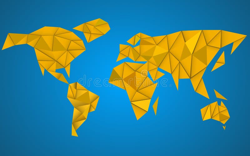 Abstract World Map Background in Polygonal Style Stock Vector ... Abstract World Map Background in Polygonal Style Stock Vector ...