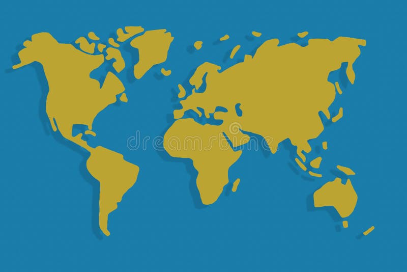 Abstract World Map stock illustration. Illustration of land - 88479173