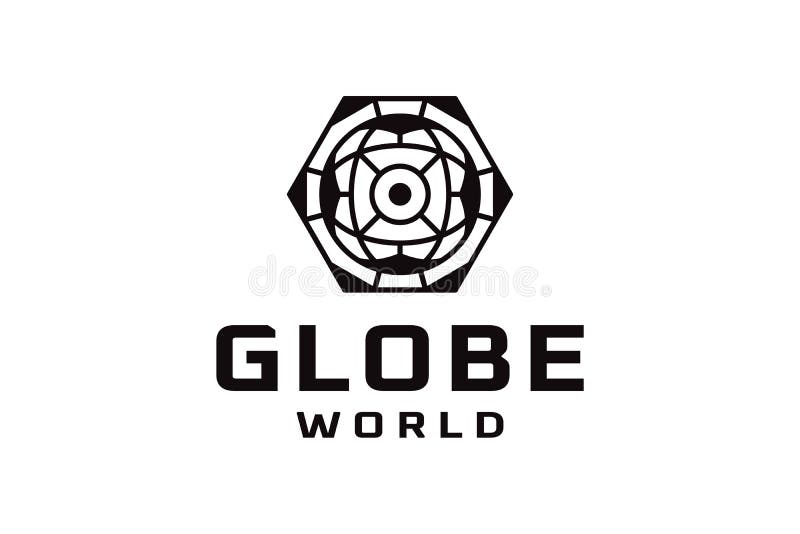 Abstract Worldwide Earth Globe Icon Stock Vector - Illustration of ...