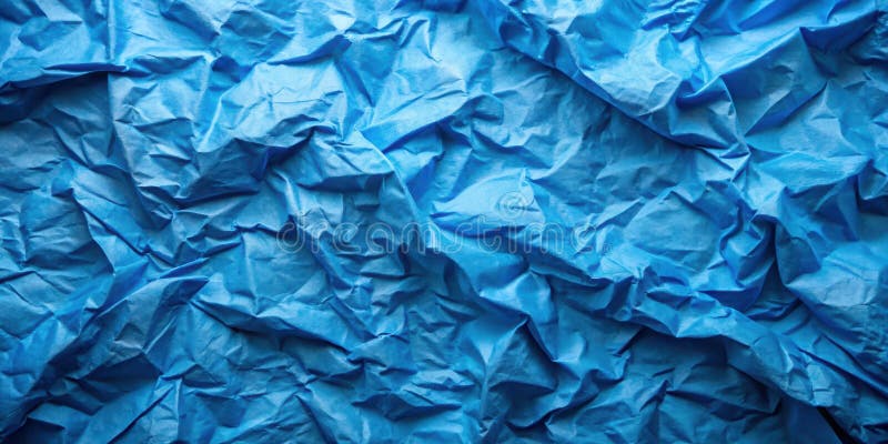 Abstract Wrinkled Blue Paper Texture Background for Design Projects ...