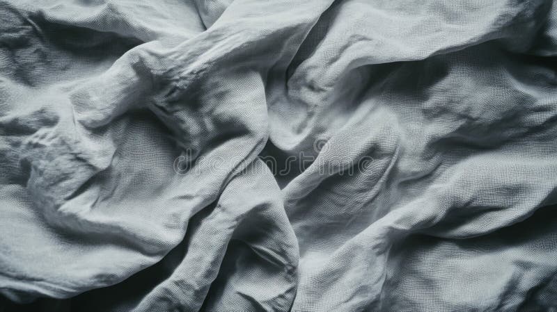 Abstract Wrinkled Fabric Texture in Shades of Gray Stock Illustration ...