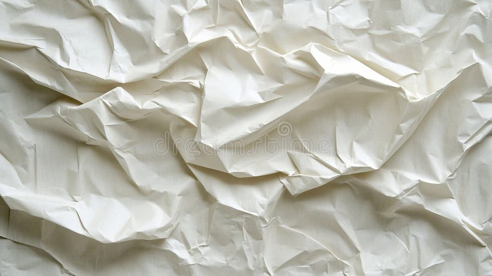Abstract Wrinkled Paper Design Displaying Textured Surface Roughness ...