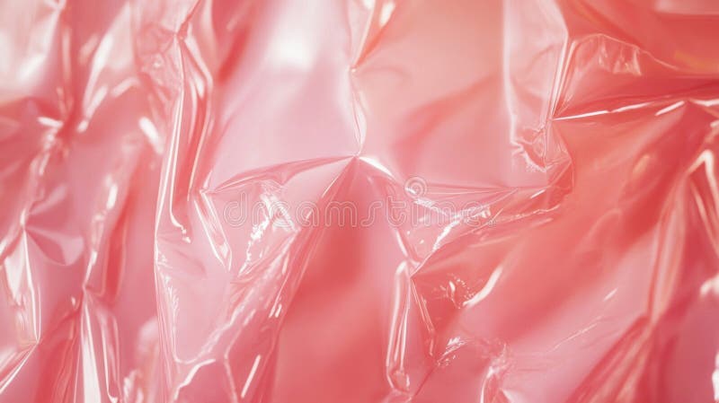 Abstract Wrinkled Pink Plastic Film Stock Illustration - Illustration ...