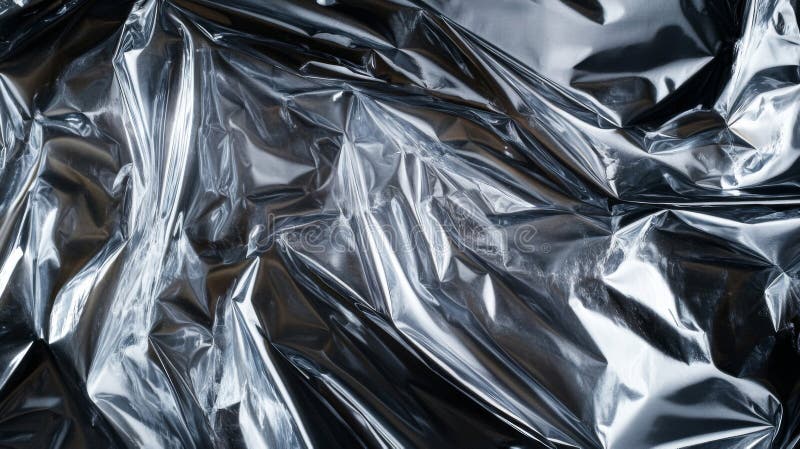 Abstract Wrinkled Silver Plastic Texture Stock Illustration ...