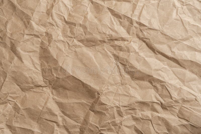 Abstract Wrinkled Wrinkled Texture of Wrapping Brown Paper Stock Photo ...