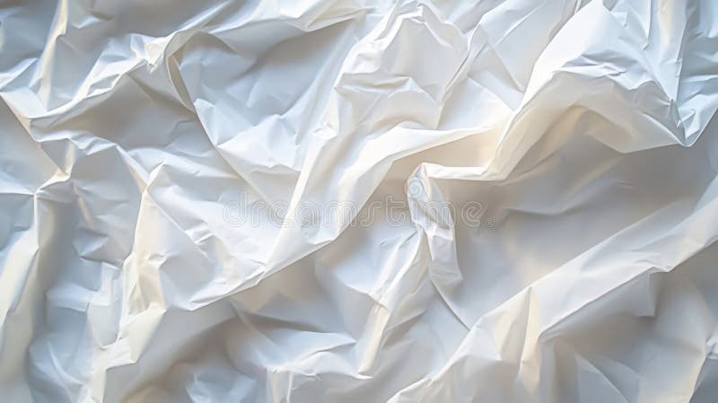 Abstract Wrinkled White Fabric Texture Stock Illustration ...