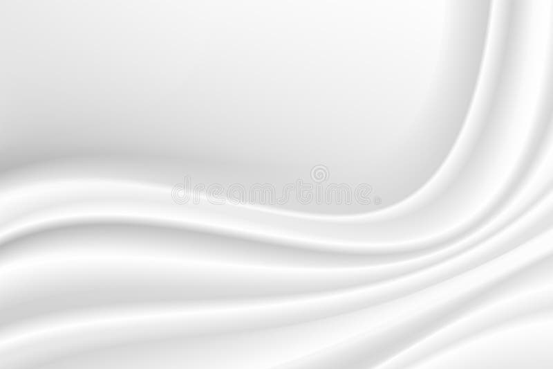 Abstract Wrinkles White Silk Cloth Fabric Wave Overlapping with Light ...