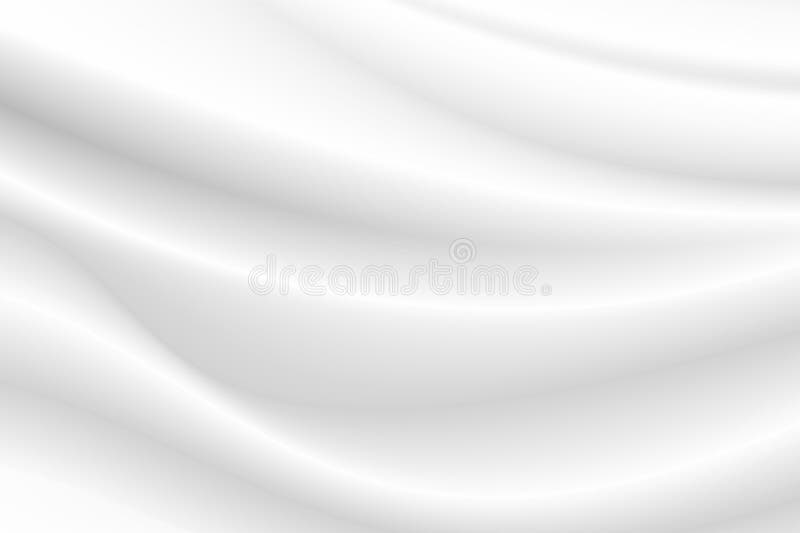 Abstract Wrinkles White Silk Cloth Fabric Wave Overlapping with Light ...