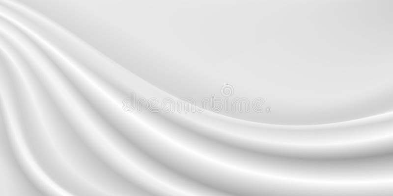 Abstract Wrinkles White Silk Cloth Fabric Wave Overlapping with Light ...