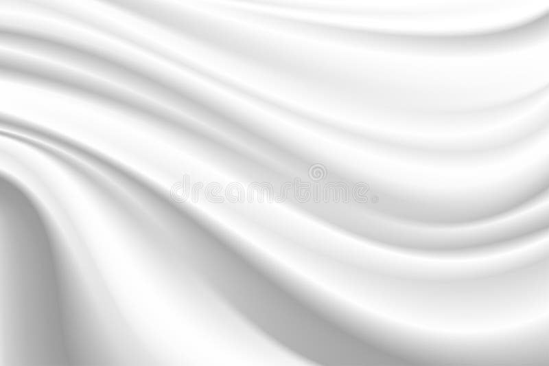 Abstract Wrinkles White Silk Cloth Fabric Wave Overlapping with Light ...