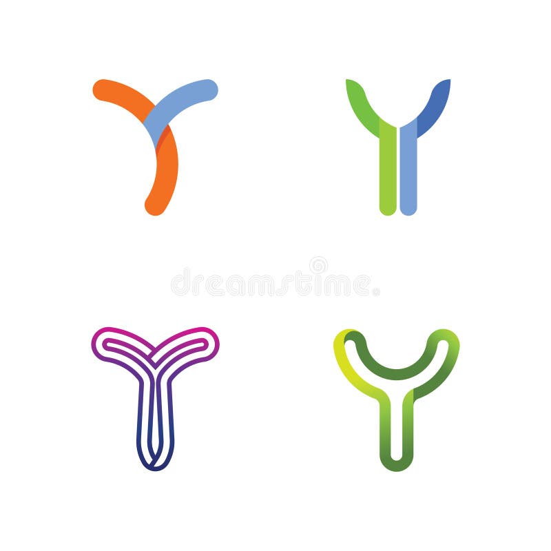 Abstract Y Symbol Vector Logo for Innovative Brand Identity Stock ...