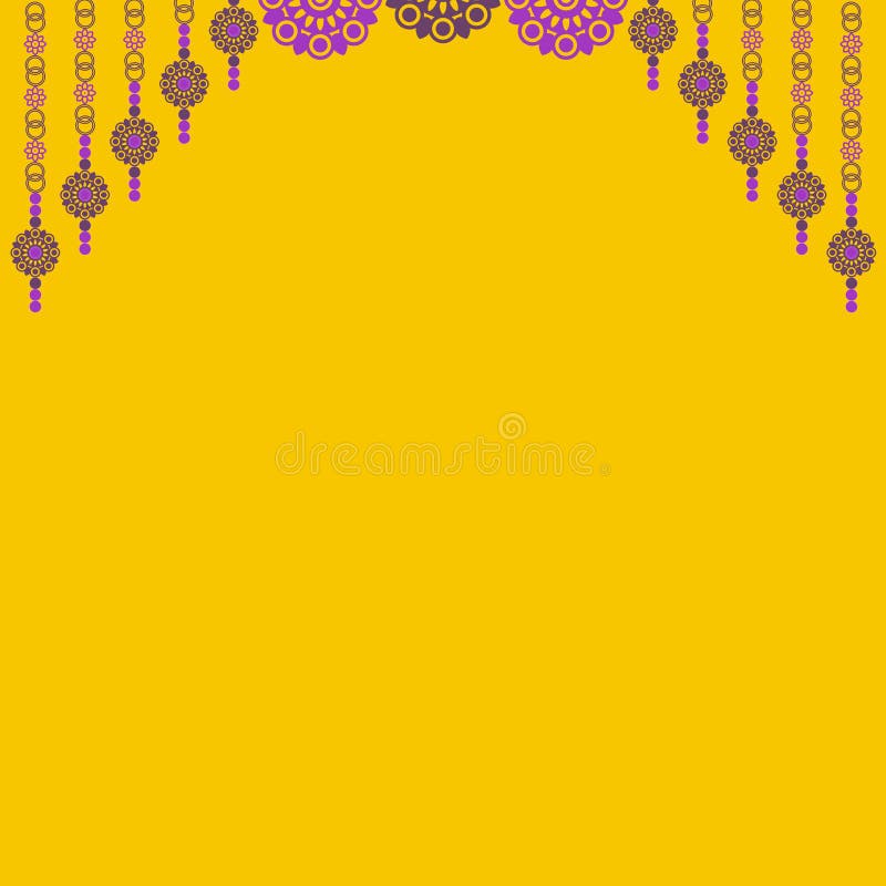 Border Design Abstract Yellow