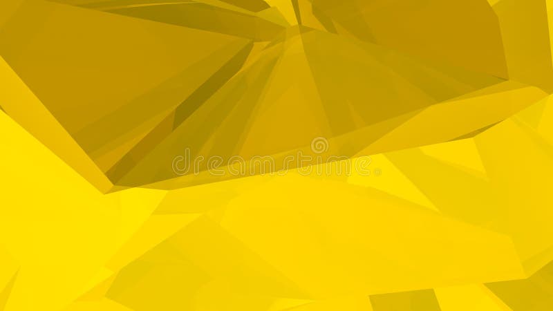 Abstract Yellow Background of Lines, Polygons and Triangles. Stock ...