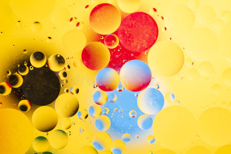 Abstract Yellow Background from Luminous Circles, Horizontal Stock ...