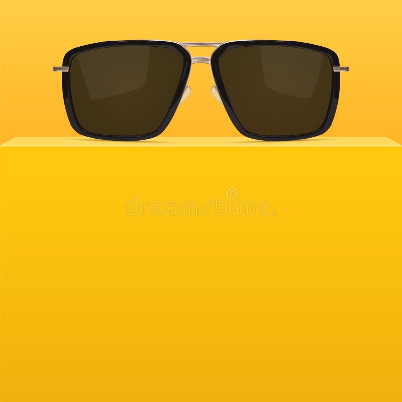Abstract Yellow Background with Realistic Stock Vector - Illustration ...