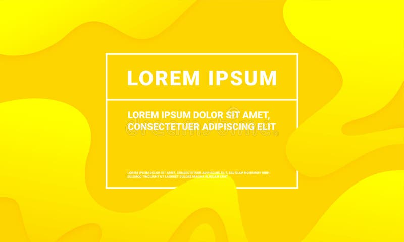 Abstract Yellow Background Soft Fluid Color Gradient Pattern. Vector ...