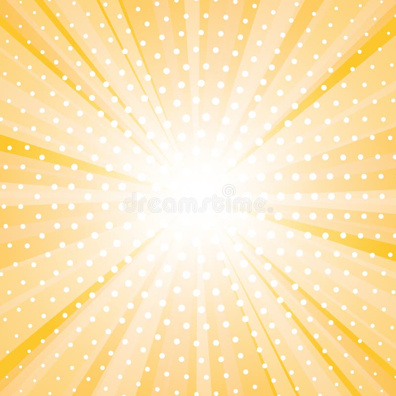 Abstract Yellow Sun Rays. Summer Vector Sunray Illustration Stock ...