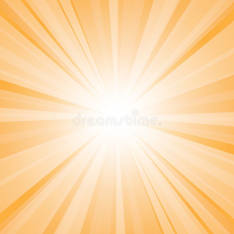 Abstract Yellow Background with Sun Ray. Summer Vector Illustration ...