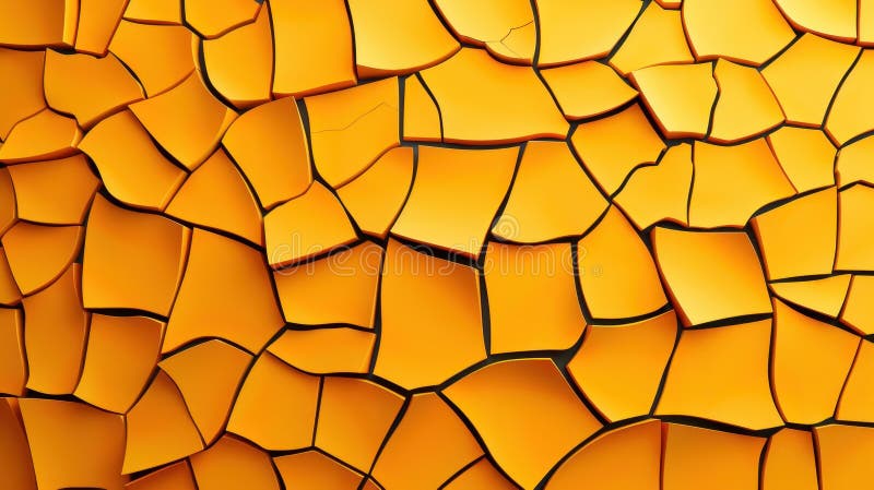 Abstract Yellow Background with Tile Pattern Design Stock Illustration ...