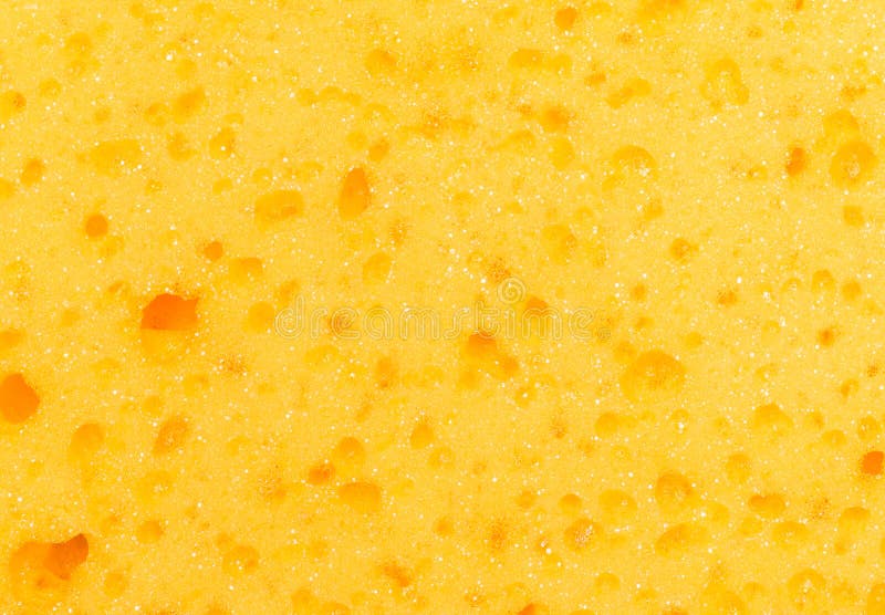 Abstract Yellow Bath Sponge Texture Stock Image - Image of closeup ...