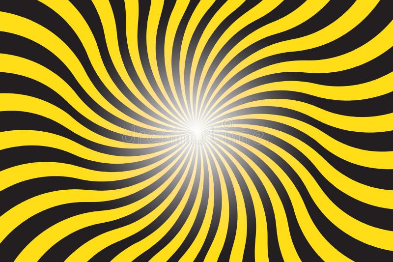 Abstract Yellow and Black Background with Sun Ray. Summer Vector ...
