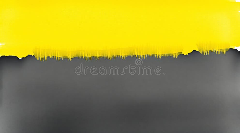 Abstract Yellow and Black Color Gradient with Paint Drip Effect Stock ...