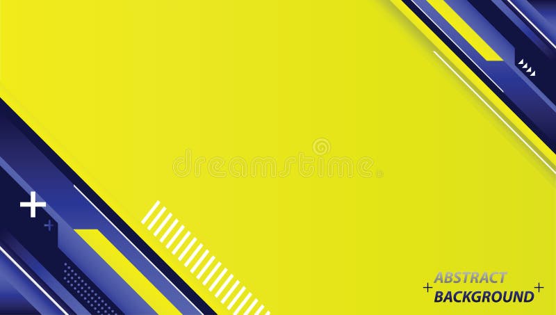 Abstract Yellow and Blue Motion Technology Design Stock Vector ...