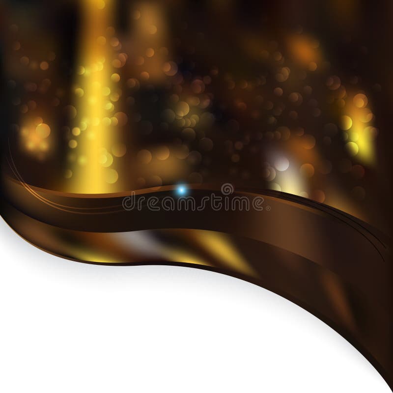 Abstract Yellow and Brown Wave Ppt Background Vector Art Beautiful ...