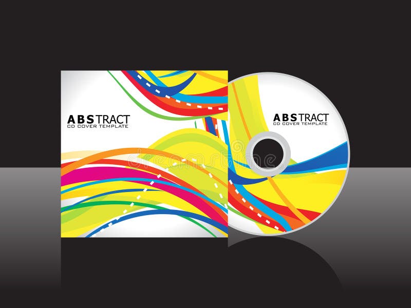 Abstract cd cover template stock vector. Illustration of office - 25090668