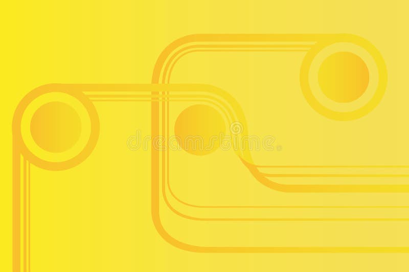 Abstract Yellow Circular Background Stock Illustration - Illustration ...