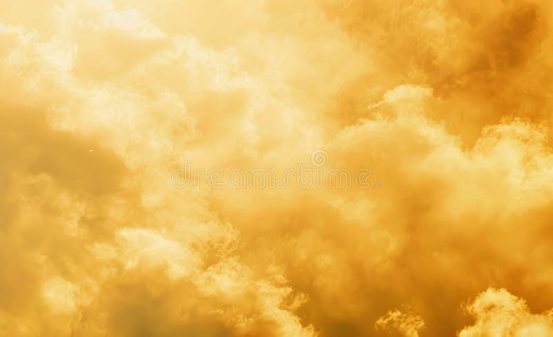 Abstract Yellow Cloud Sky Background Stock Illustration - Illustration ...